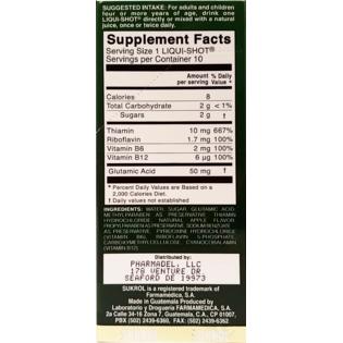 Sukrol Liquid Shot Dietary Supplement 10 units - Suplemento ...