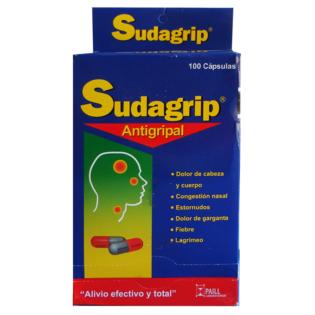 Sudagrip Cold Relief 100 Caps - Antigripal en Capsulas (Pack of 1)