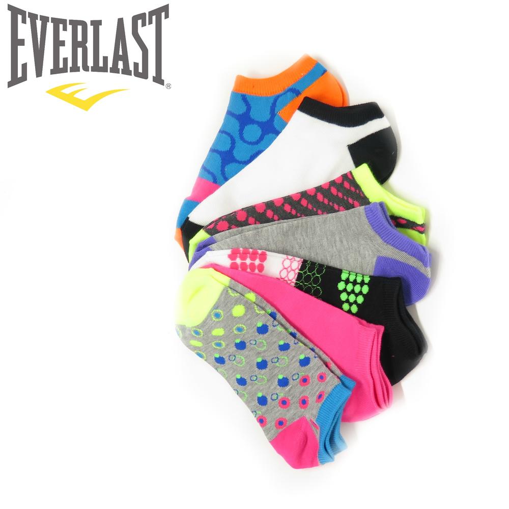 Everlast® Everlast Women Colorful Low Cut No show Ankle Socks 7 pair pack