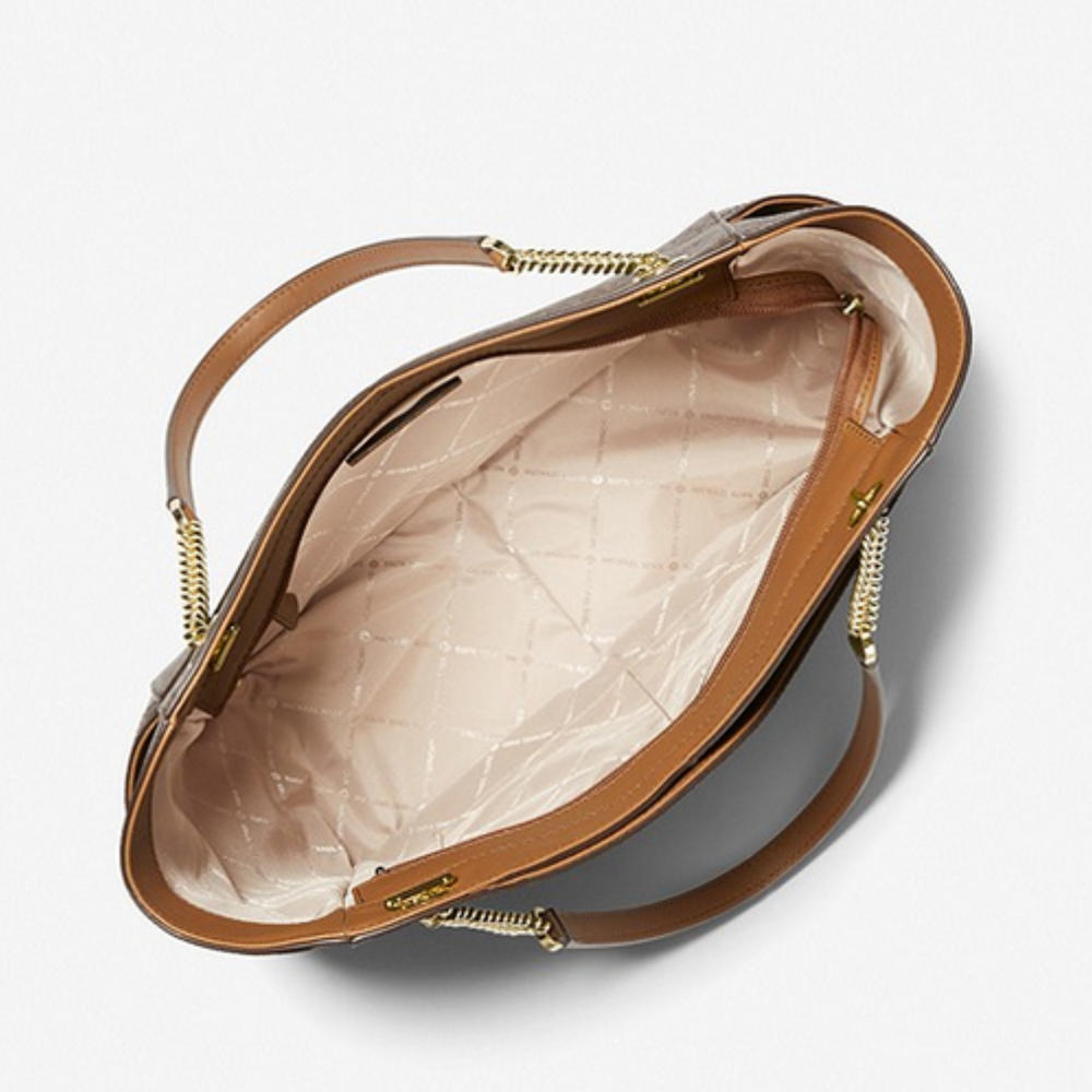 Jet Set Large Logo Shoulder Bag by Michael Kors