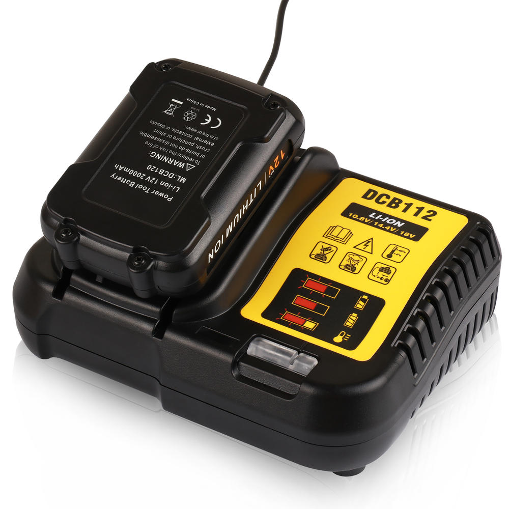 Enegitech Dewalt DCB112 12V and 20V MAX Lithium-Ion Battery Charger ...