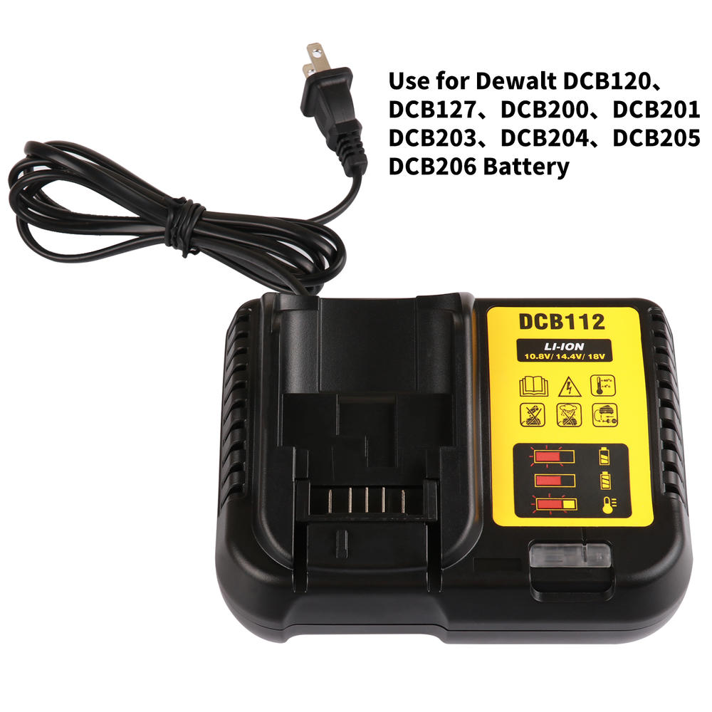 Enegitech Dewalt DCB112 12V and 20V MAX Lithium-Ion Battery Charger ...