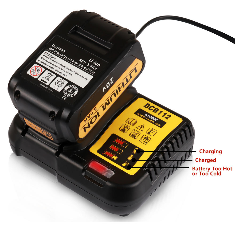 Enegitech Dewalt DCB112 12V and 20V MAX Lithium-Ion Battery Charger ...