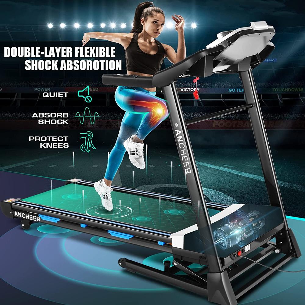 Ancheer Treadmill 3.25HP Motor,Folding Treadmills with 15% Auto Incline ...
