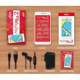 Plum Mobile Z5150017 Plum - Unlocked Smart Cell Phone 4G GSM 8MP Camera ...