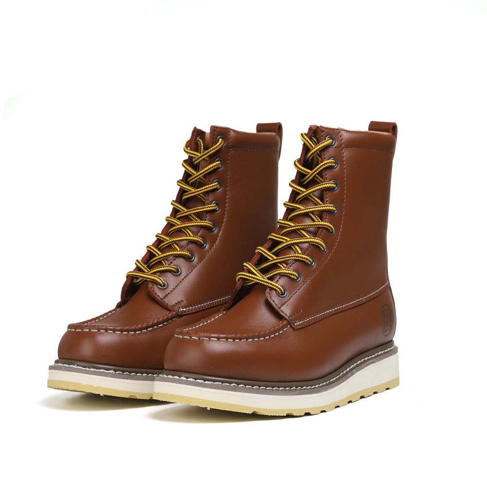 Hardgo Men's 8 Inch Leather Slip Resistant Durability Soft Toe Water ...