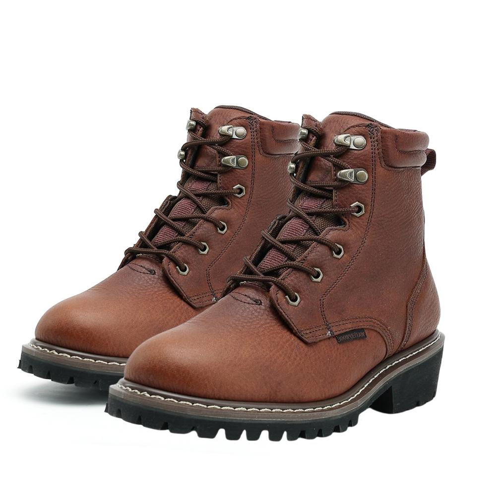 Hardgo Men's 6" Soft Toe Slip Resistant Durable Breathable Work Boots ...