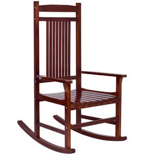 Generic Rocking Chair Solid Wood Rocker Indoor Outdoor Porch Patio ...