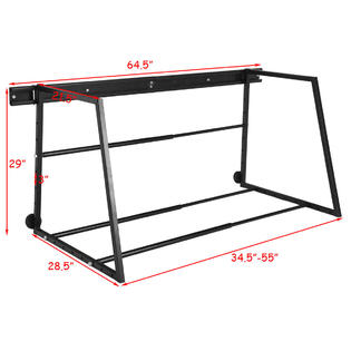Gymax Multi-Tire Rack Storage Adjustable Steel Wall Mount Tire Rack ...