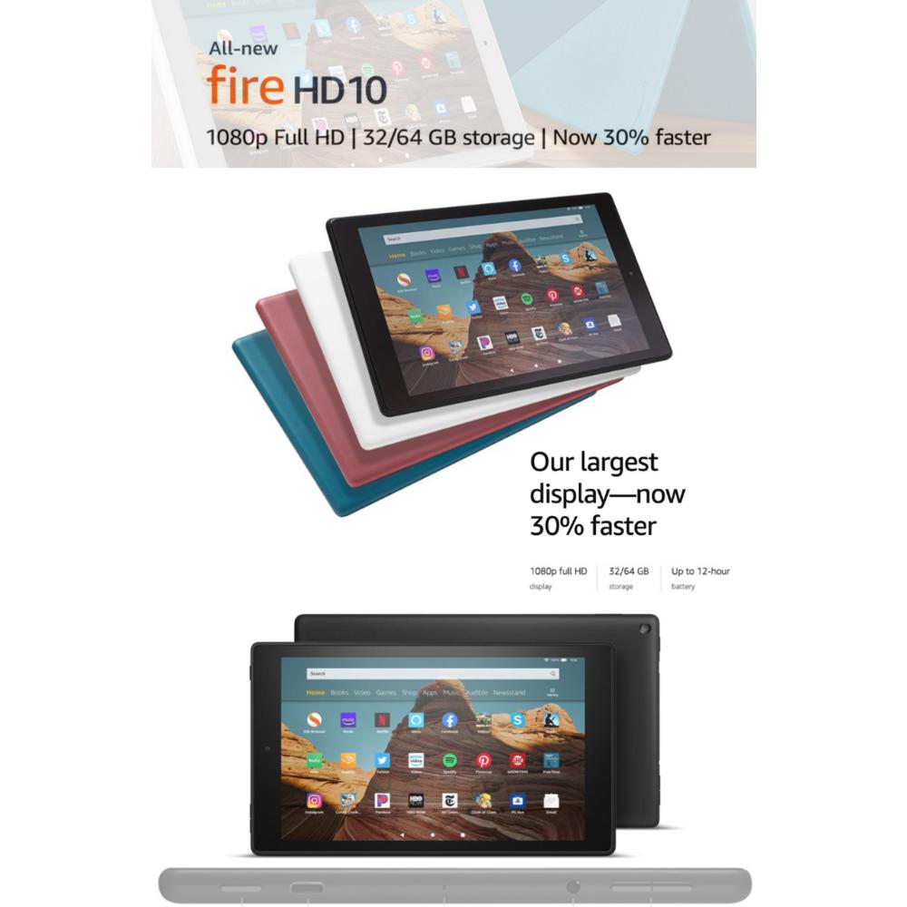 Amazon Fire HD 10, 2021 32GB Black