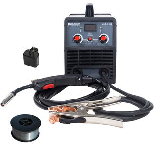 Amico Power MIG-130A, 130 Amp MIG/Flux Cored Gasless Welder, Wire ...