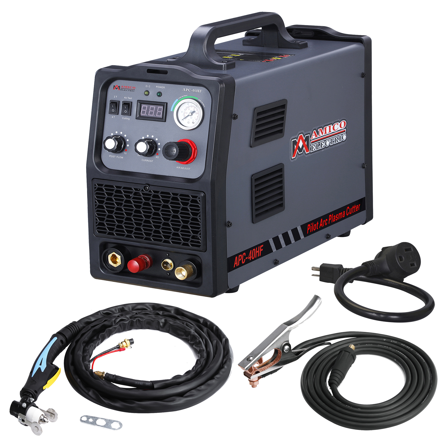 Amico Power APC-40HF, 40 Amp Non-touch Pilot Arc Air Plasma Cutter, 110 ...