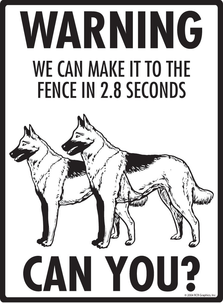 Belgian Malinois Dog Signs