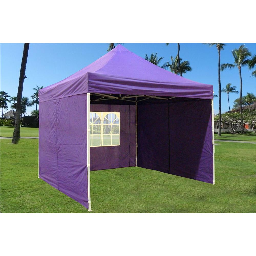 Delta canopy E10PRPL 10x10 E Model Purple - Pop up 4 Wall Canopy Party ...