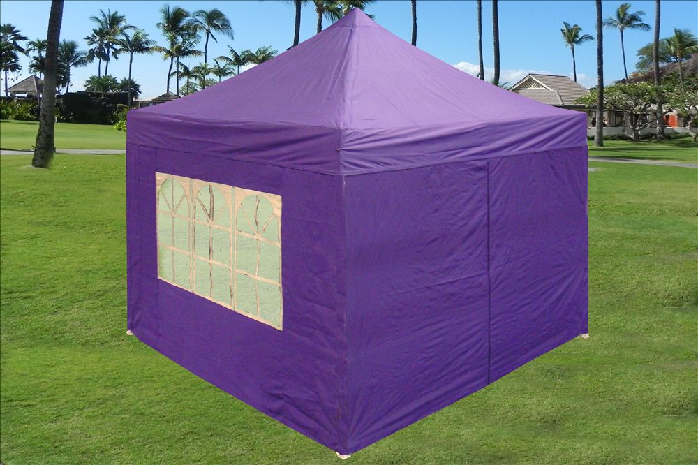 Delta canopy E10PRPL 10x10 E Model Purple - Pop up 4 Wall Canopy Party ...
