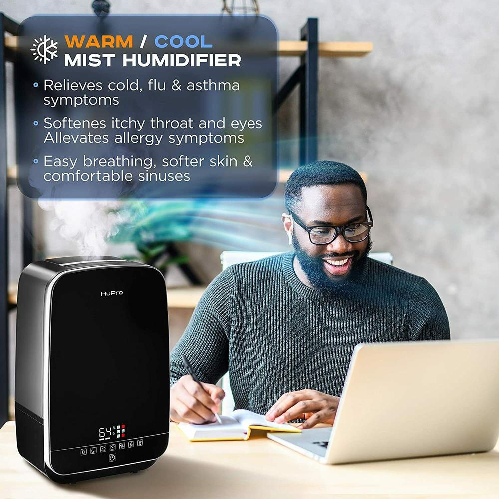 HuPro 773 Air Humidifier Cool & Warm Mist Humidistat 5.5L Tank