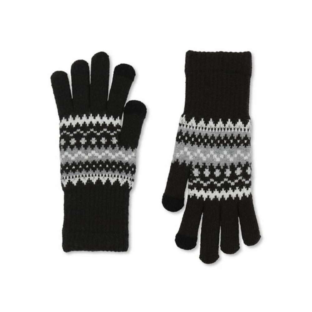 Time and Tru Women's Fair Isle Knit Gloves