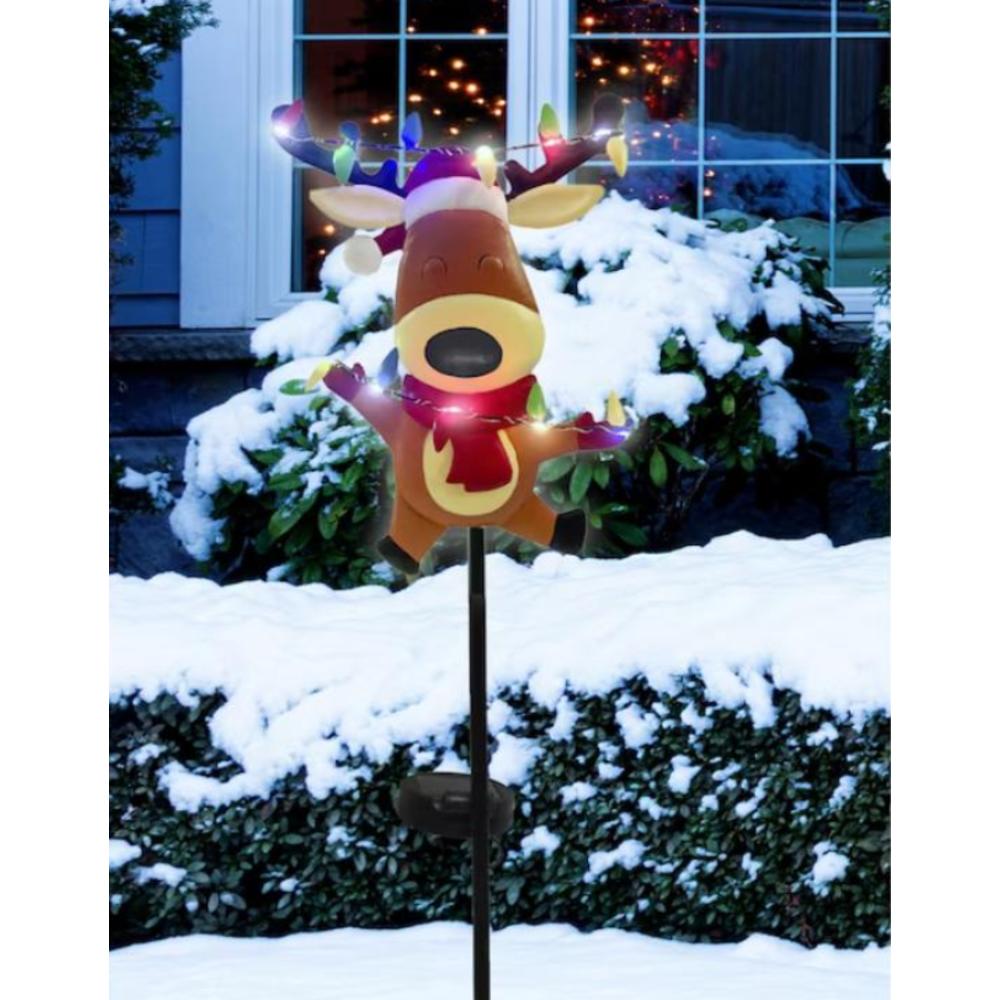 Holiday Living 1-Marker Multicolor Reindeer Christmas Pathway Markers