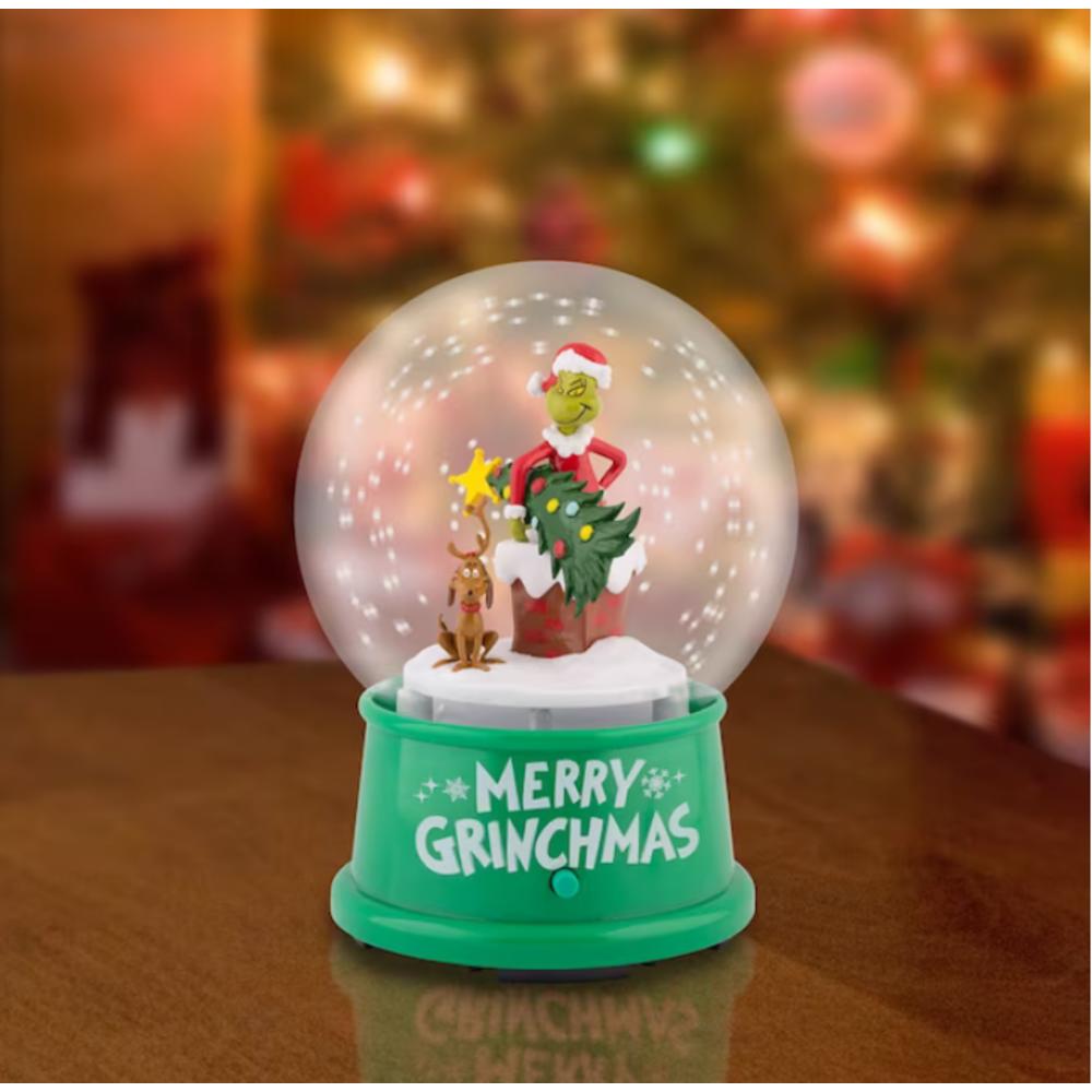 Grinch 6.3-in Musical Decoration Dr. Seuss The Grinch Snowflake Battery ...