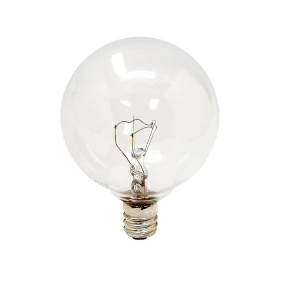 GE Classic 25-Watt EQ G16.5 Soft White Candelabra Base (e-12) Dimmable ...