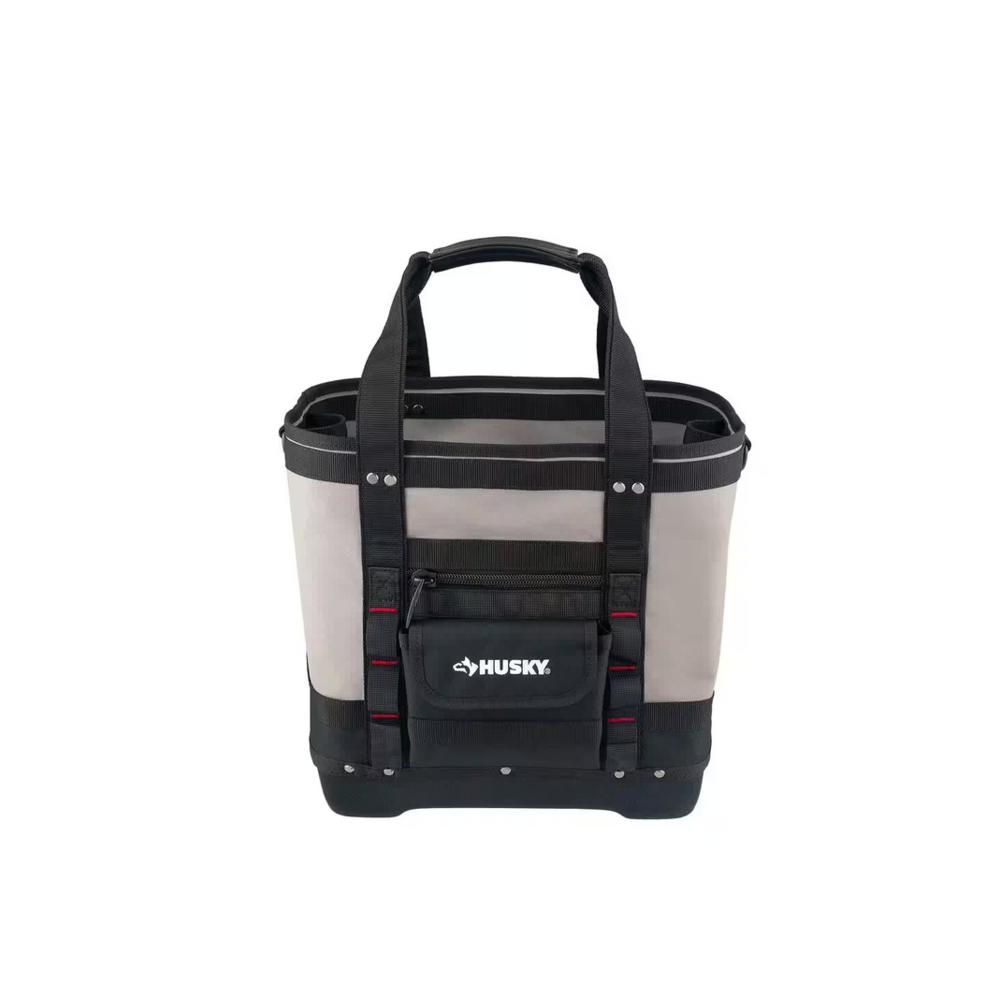 Husky 14 in. 5 Pocket Open Top Tote Tool Bag Husky # HD60089-TH ...
