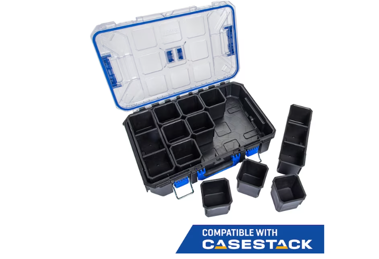 Kobalt CaseStack 14-in Black Plastic Lockable Tool Box kobalt #KCSA ...