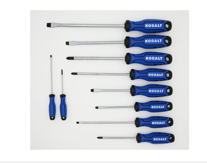 Kobalt 10-Piece Plastic Handle Magnetic Assorted Screwdriver Set kobalt ...