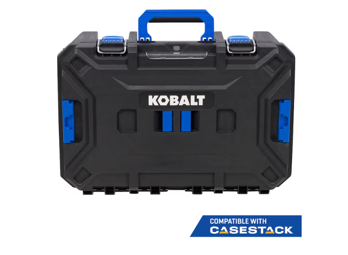 Kobalt CaseStack 21.25-in Black Plastic Lockable Tool Box kobalt #KCS ...