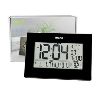 digital wall clock with thermometer