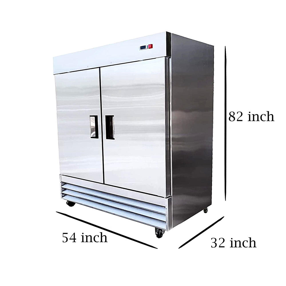 Cooler Depot 54 in. W 47 cu. ft. Frost-free Two Door Commercial Reach ...