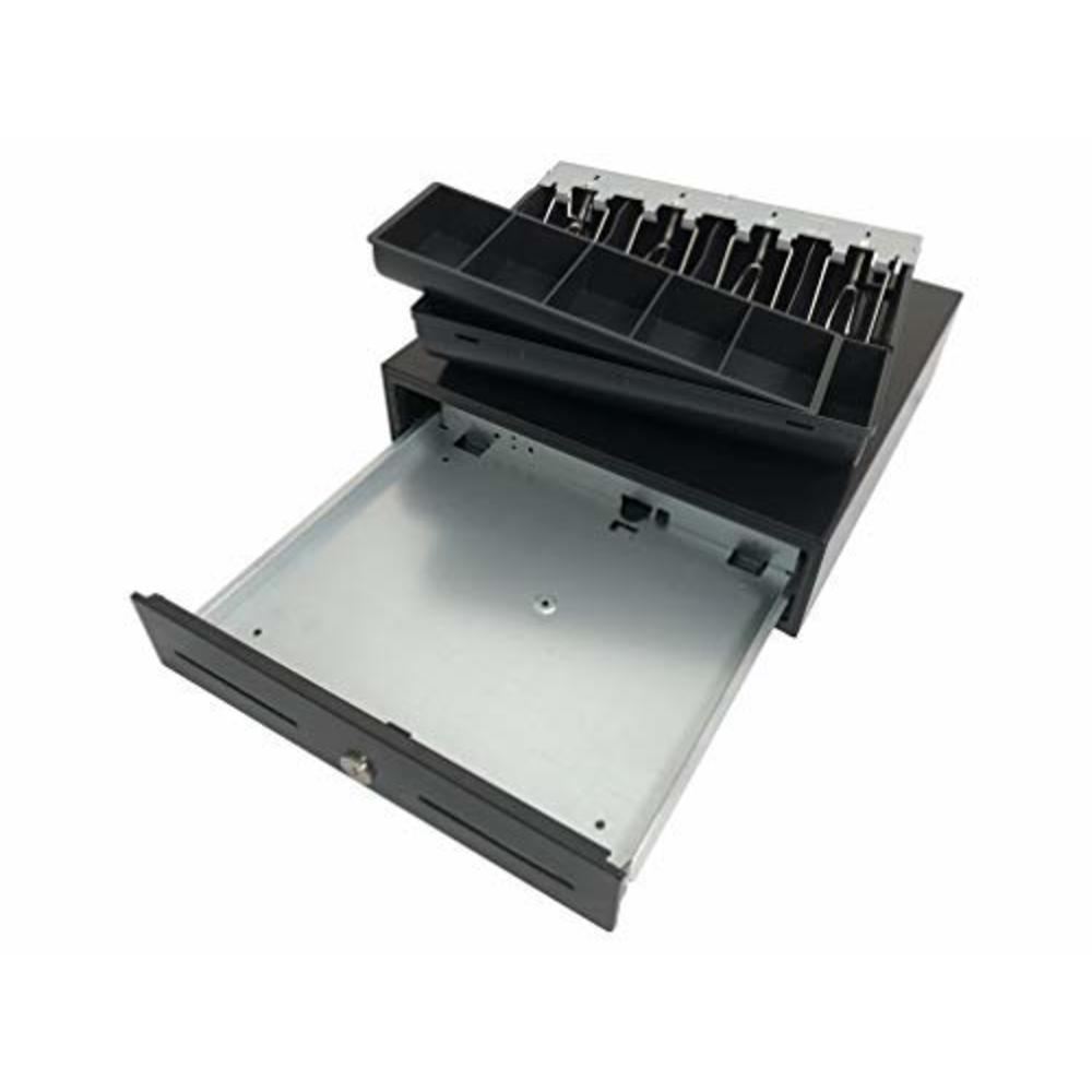 HK SYSTEMS 13" Heavy Duty Compact Black Manual Push-Open Cash Drawer ...