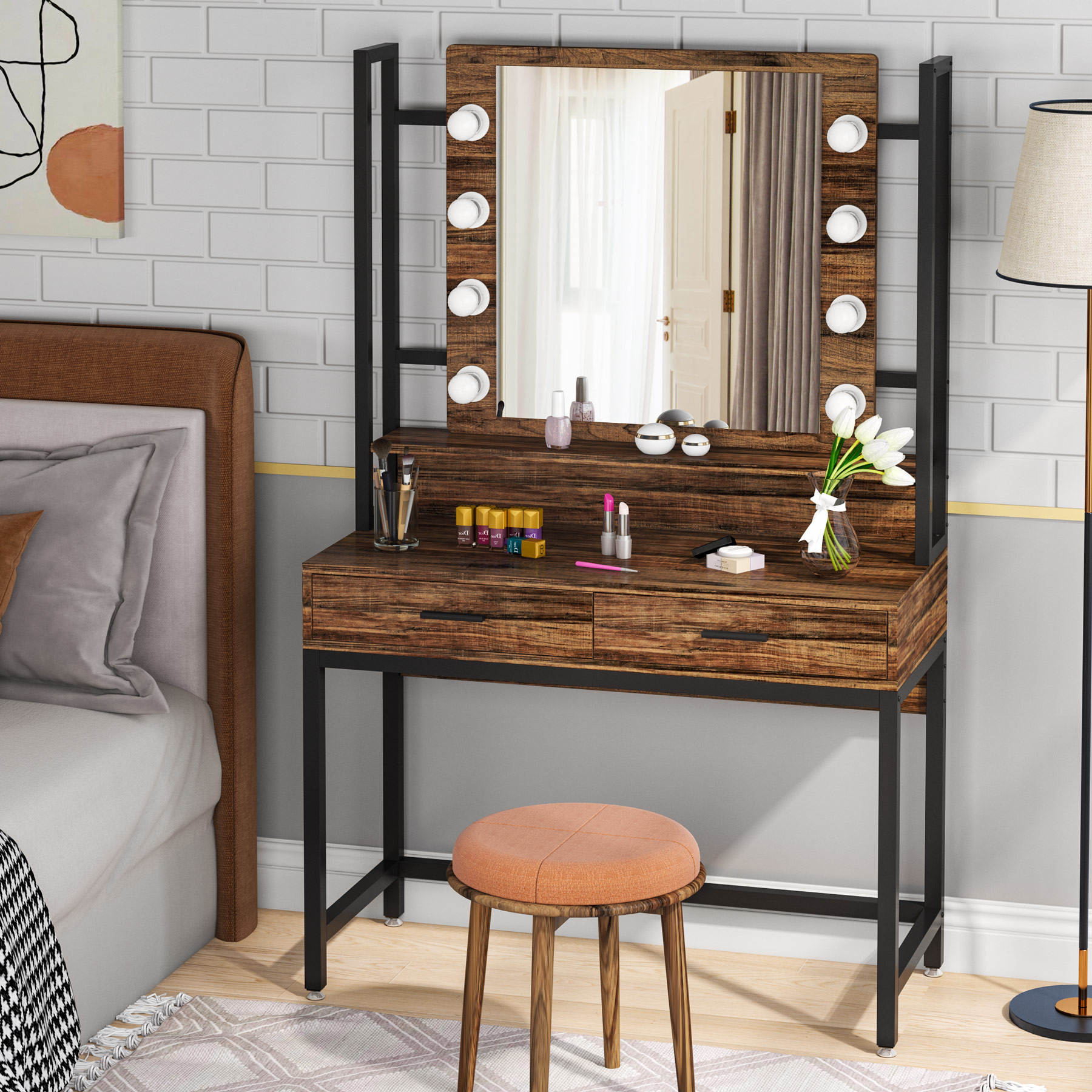Rustic Dressing Table Vanity