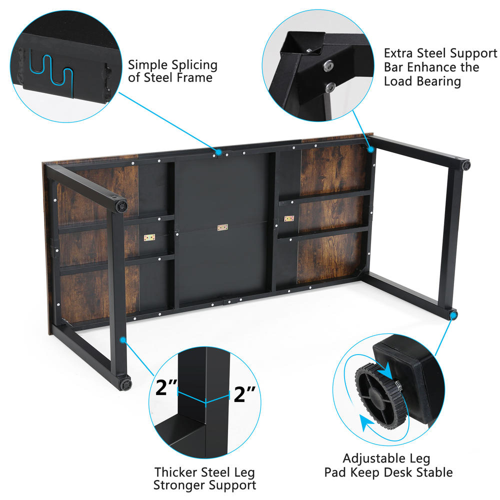 TribeSigns Tribesigns Modern Computer Desk, 70 inch Large Office Desk ...