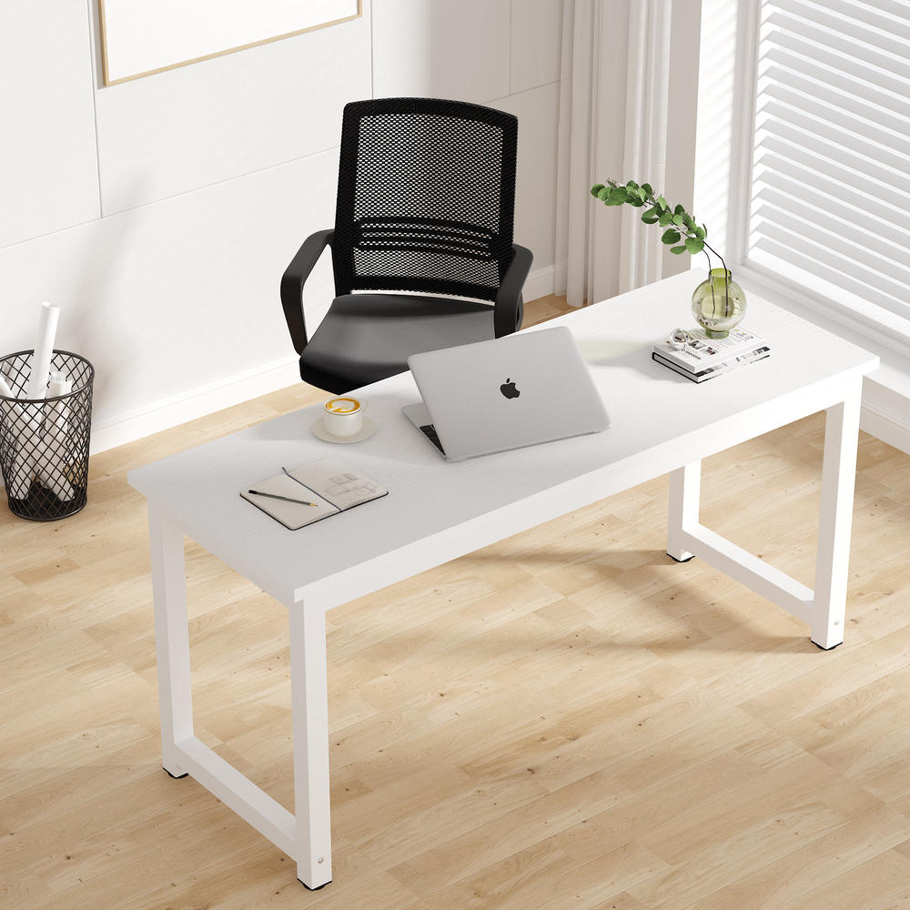 Tribesigns Computer Desk, 63 inch Large Office Desk Computer Table ...