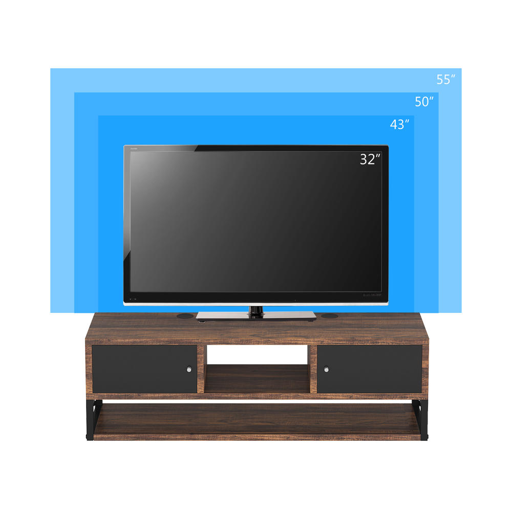 Tribesigns Floating TV Stand, Wall Mounted Media Console with Doors