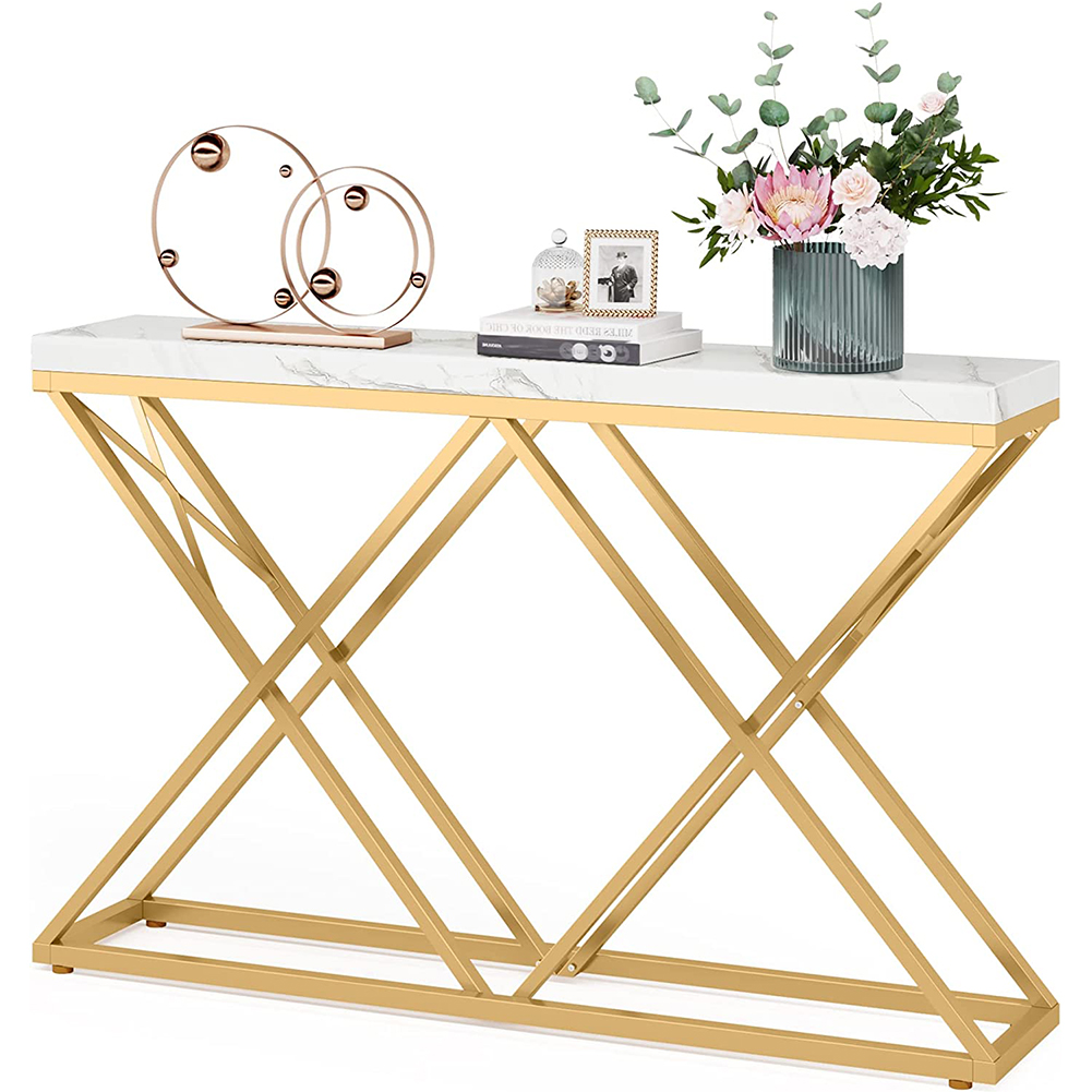TribeSigns Tribesigns 55" Gold Console Table, Modern Entryway Hallway ...