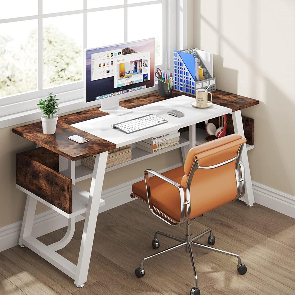 Tribesigns Office Executive Desk, 63 inch Large Computer Desk Writing ...