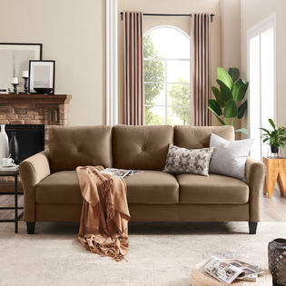 TribeSigns Tribesigns 86 inch Sofa Couch Mid-Century Modern Plush ...