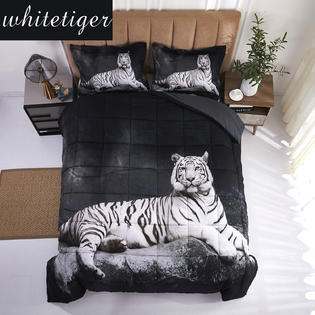 white tiger bedding