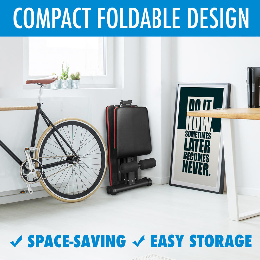 Living Essentials Corp Drago Foldable Weight Bench, Adjustable Strength ...