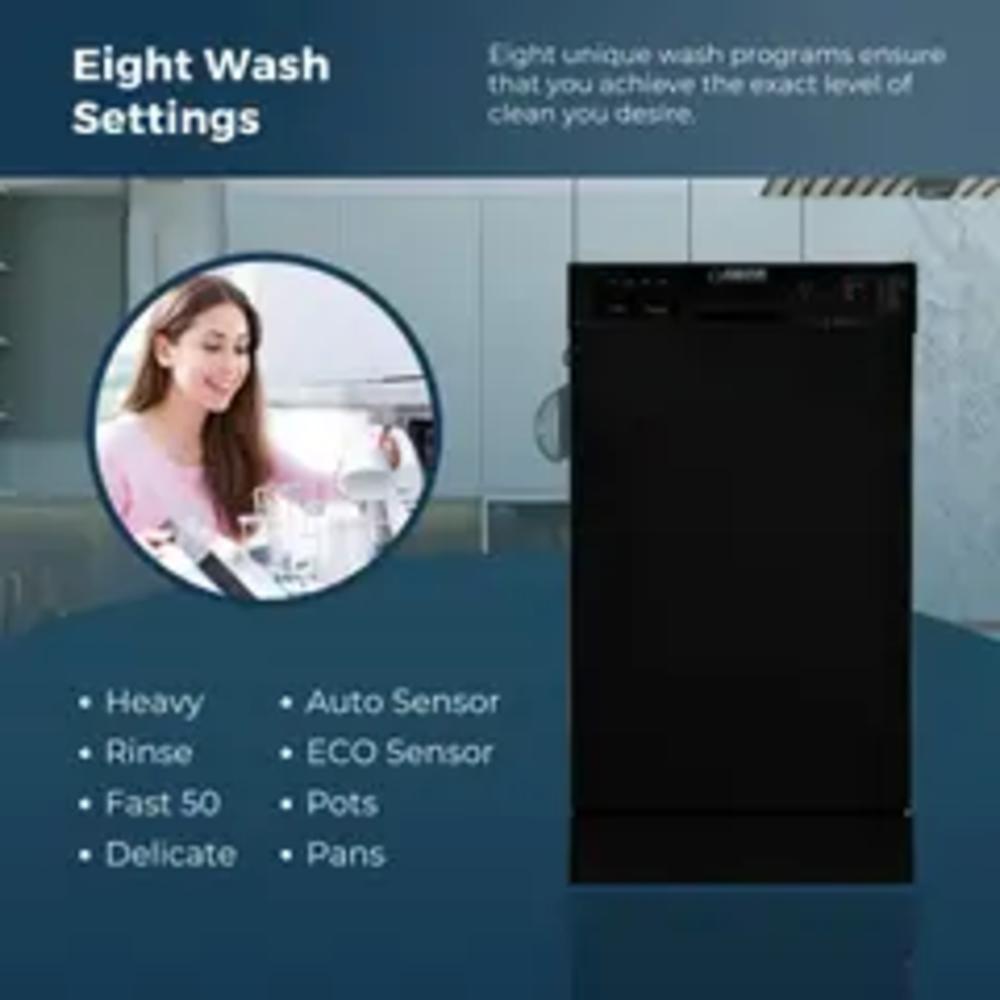 Equator 18"Dishwasher Europe ADABuiltin 10 Place Sani Delay 1/2 Load ...