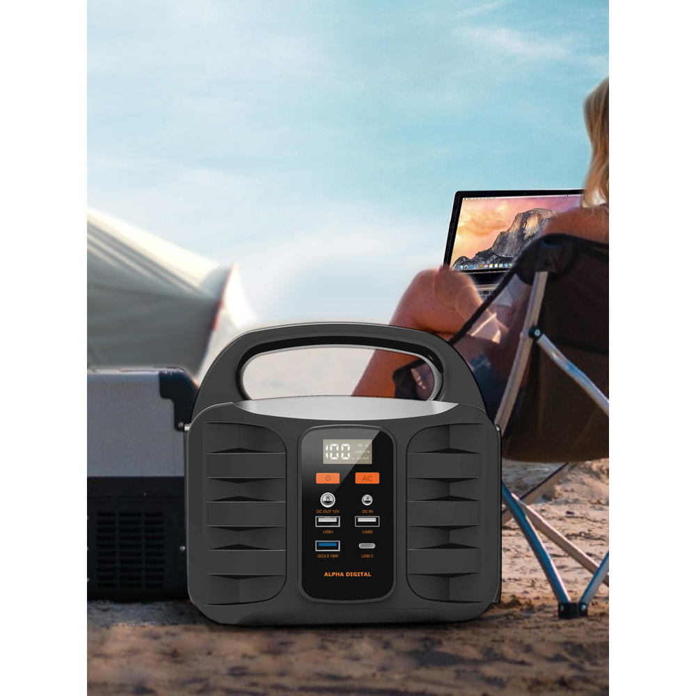 ALPHA DIGITAL Portable Power Station, 155 Wh/42000 mAh, Rechargeable ...
