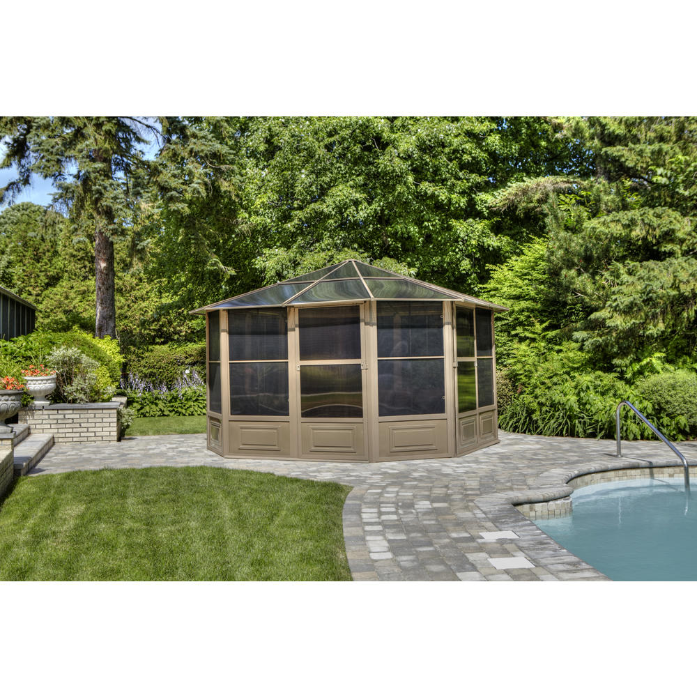Gazebo Penguin 41212-12 Florence Solarium 12 Ft. x 12 Ft. in Sand
