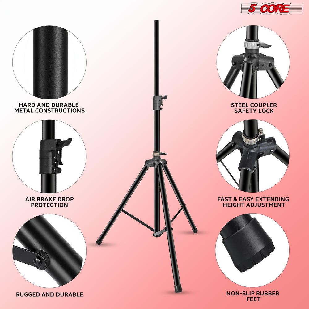 5 Core Air Cushion Speaker Stand Heavy Duty Tripod Hydraulic Speakers ...