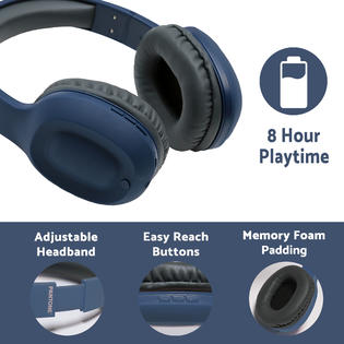 Pantone PT-WH002N Bluetooth Wireless Headphones | Lightweight Stereo ...