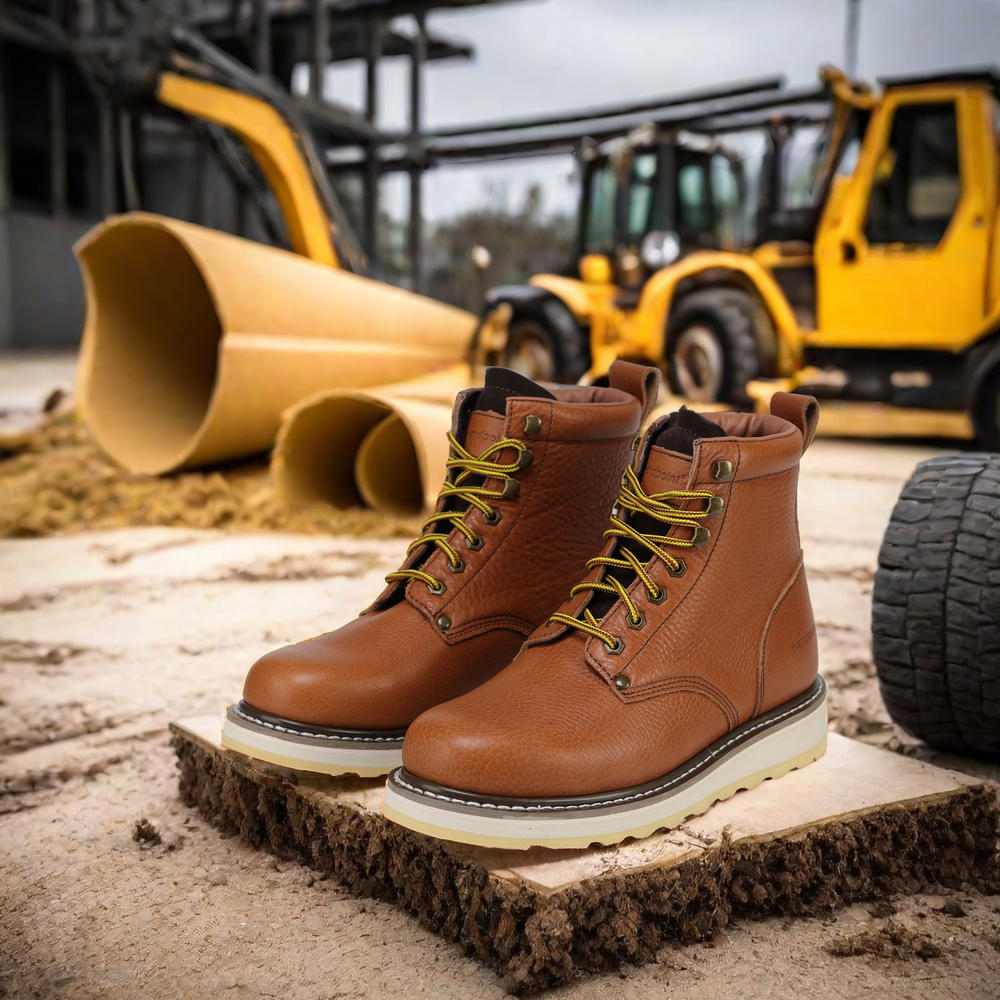 Hardcan H84984 6" Men's work boots Soft Toe comfortable Tan Pitstop ...