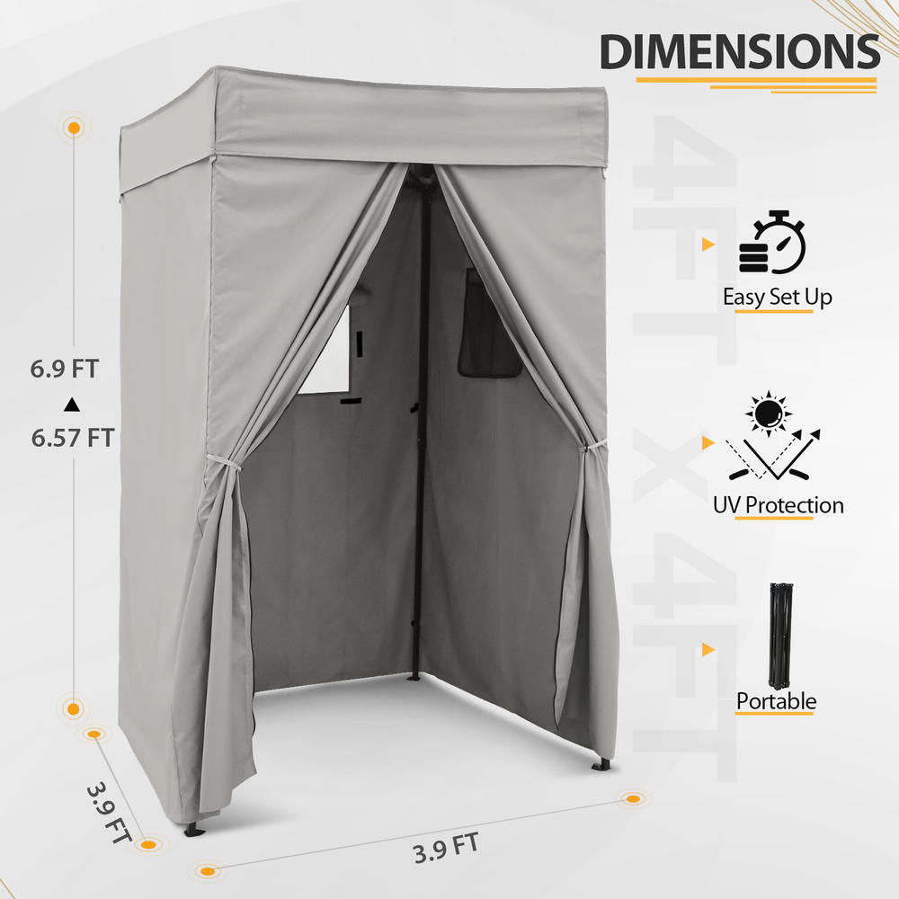 EAGLE PEAK Flex Compact 4x4 Pop-up Canopy Changing Room, Portable ...