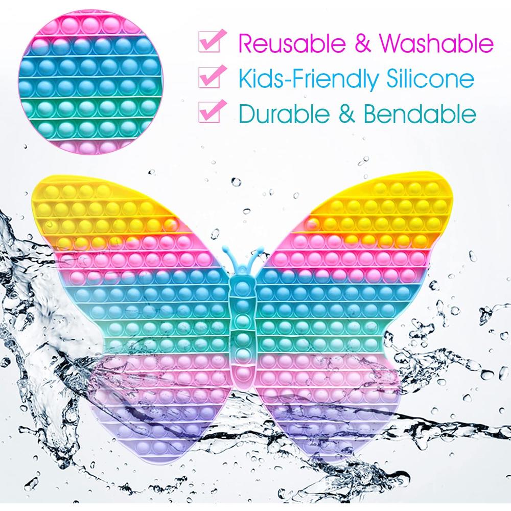 Arc 19 Inch Giant Push Pop It Butterfly Fidget Toy Jumbo Pop It Games ...