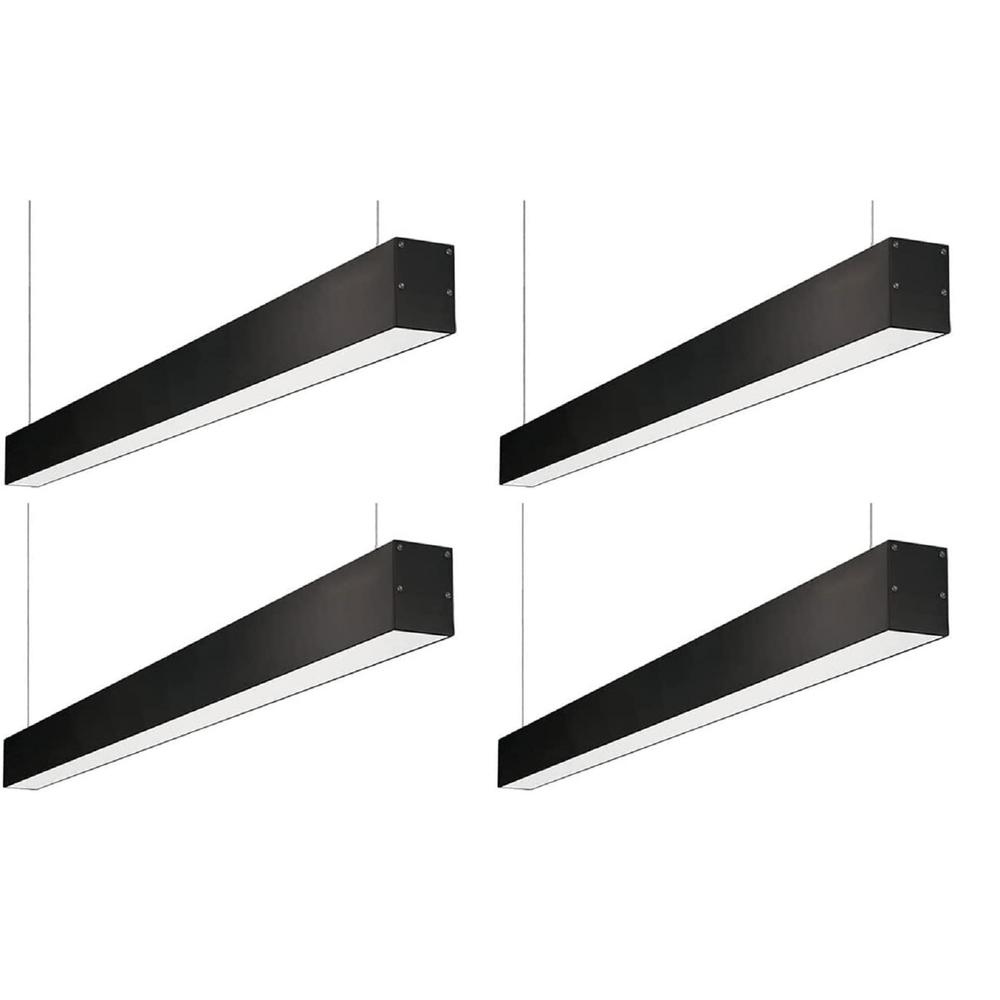 Light Blue USA 4FT LED Linear Pendant Light Fixture, Suspended Light ...