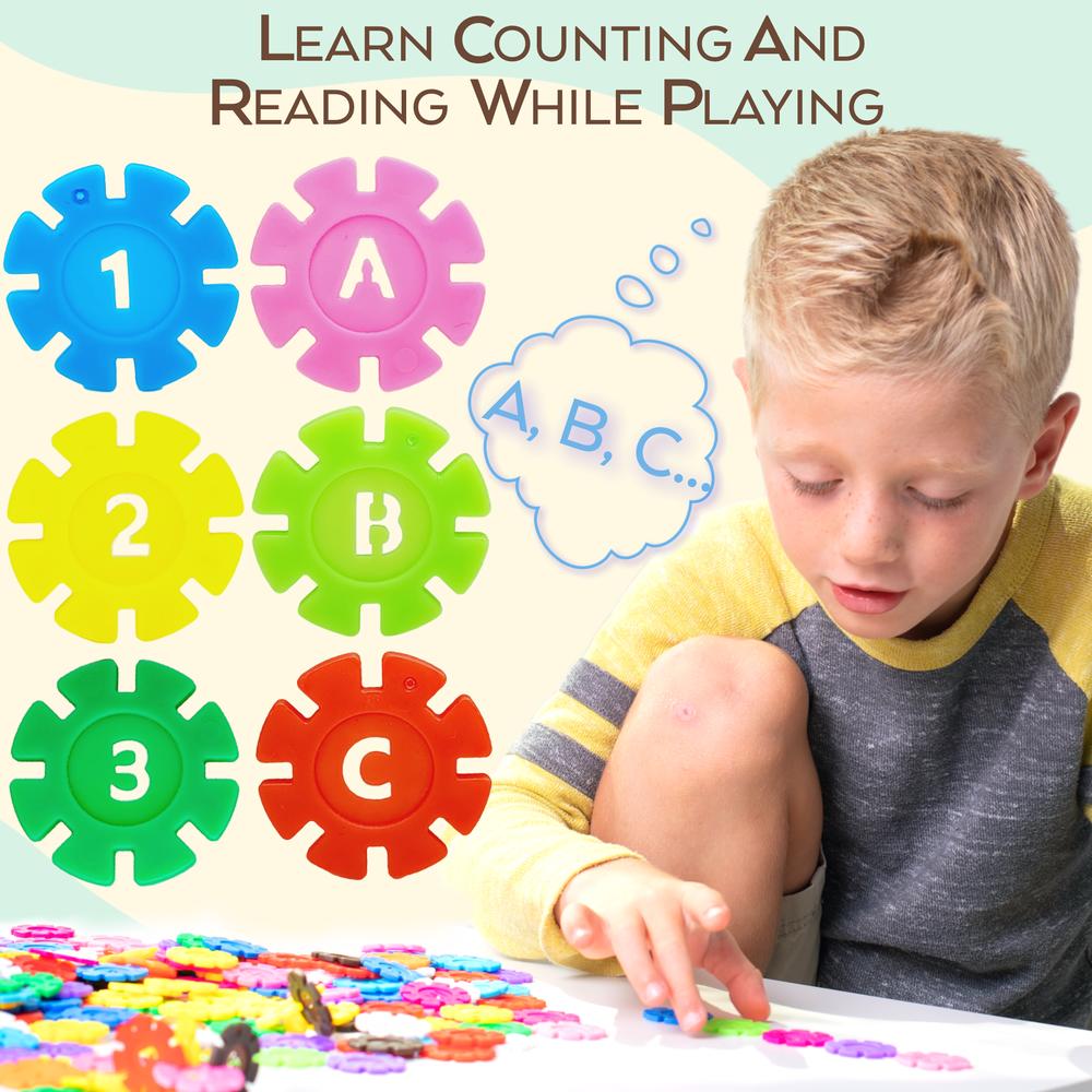 TOYLI Smart Coins 500 Pieces Interlocking Discs Set, STEM Connectors ...